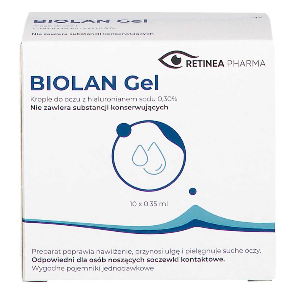 Biolan Gel krople do oczu minimsy, nawilżające krople do oczu Biolan ...
