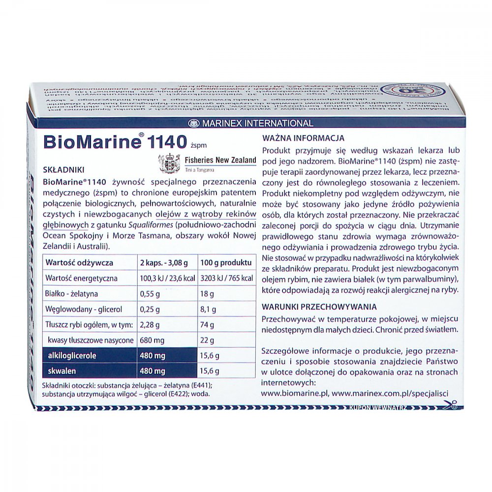 BioMarine 1140 cena, tran BioMarine 1140 apteka - Apo-Discouter.pl