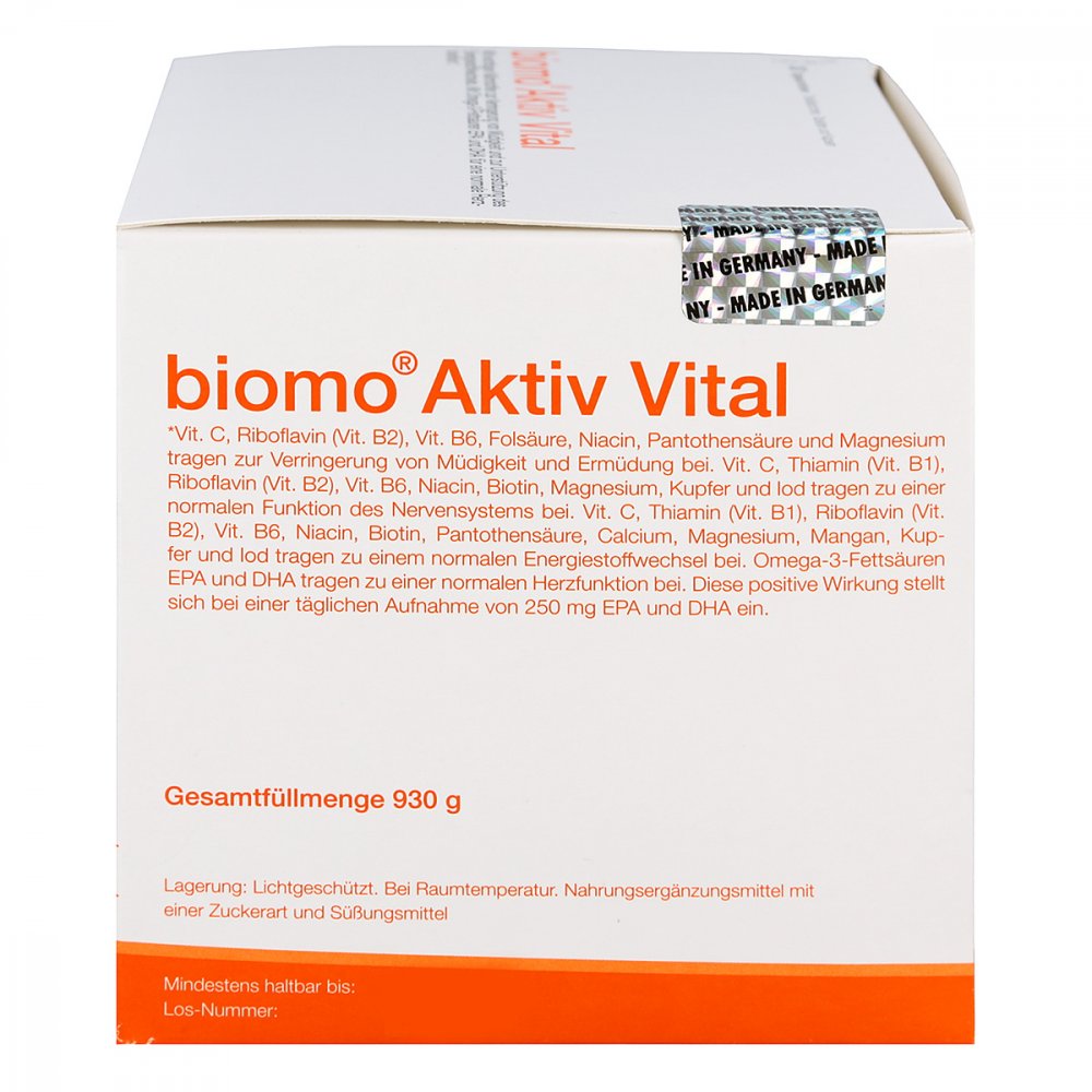 Biomo Aktiv Vital 30 ampułek + 30 tabletek 1 szt.