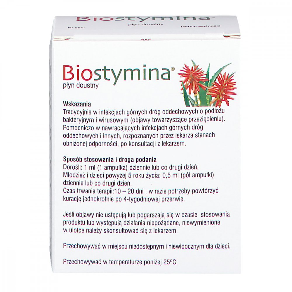 Biostymina ampułki, Biostymina płyn doustny w ampułkach - Apo-Discounter.pl