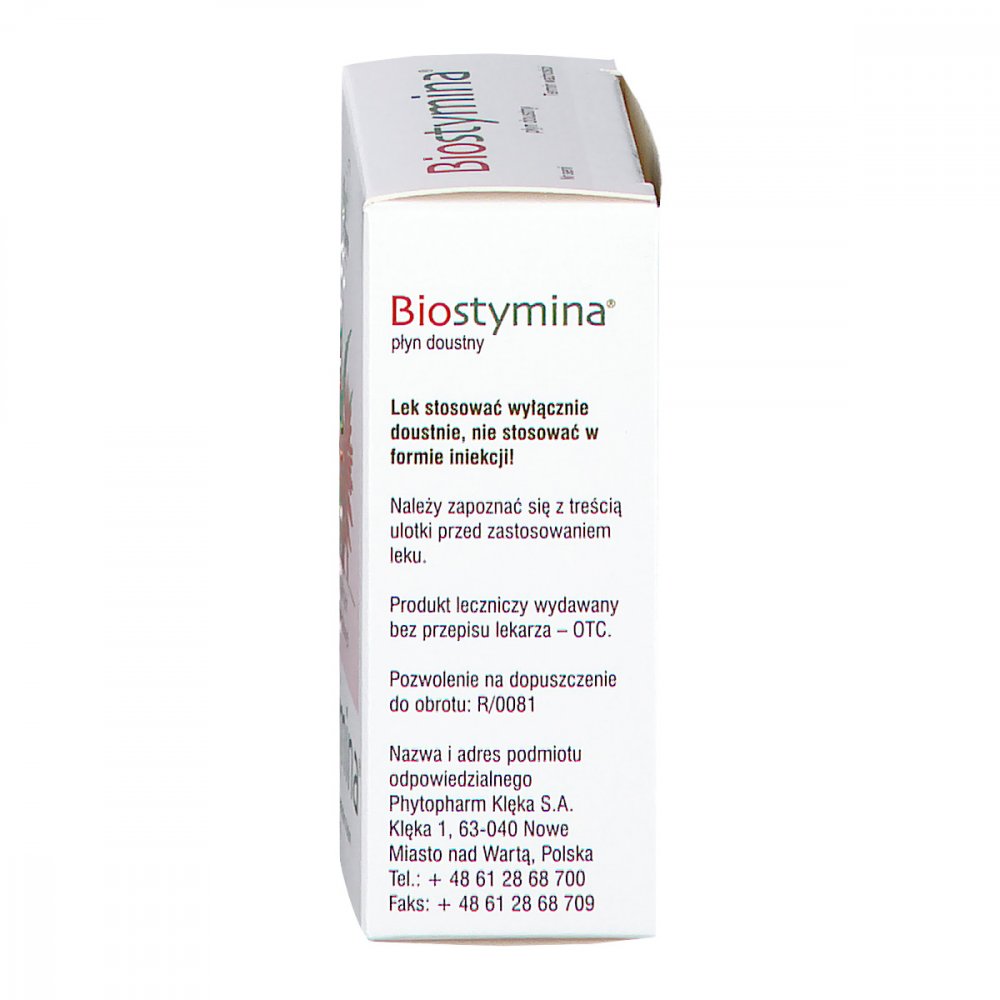 Biostymina ampułki, Biostymina płyn doustny w ampułkach - Apo-Discounter.pl