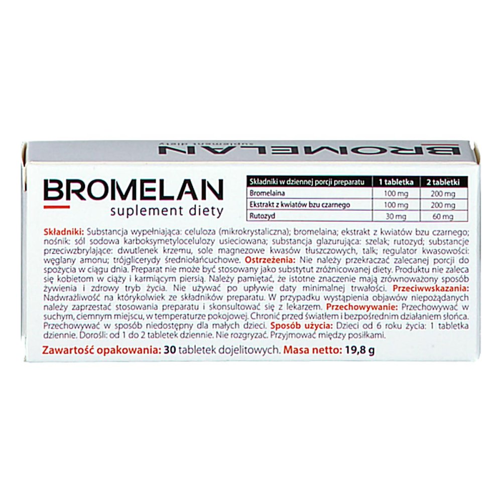 Bromelan tabletki 30 kup online | apteka internetowa apo-discounter.pl