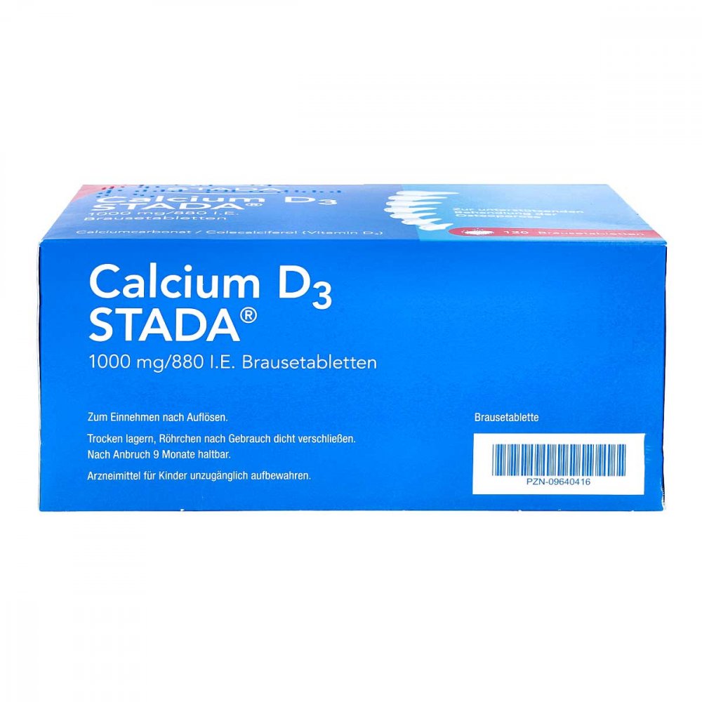 Calcium D3 Stada 1000 mg/880 I.e. Brausetabletten 120 szt.