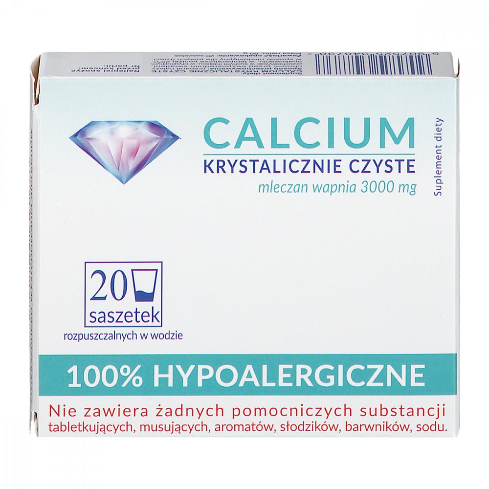 Calcium krystalicznie czyste, wapno w saszetkach, Calcium krystaliczne ...
