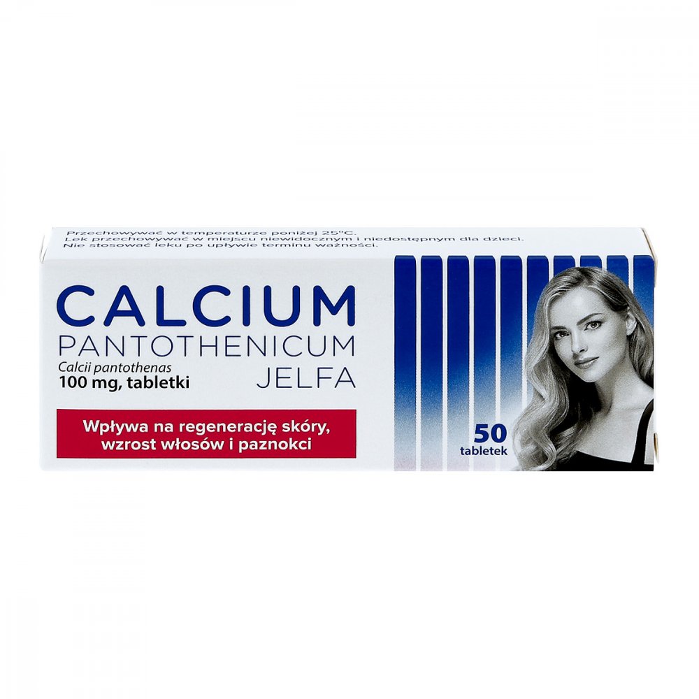 Calcium pantothenicum Jelfa 100 mg, tabletki Calcium pantothenicum ...