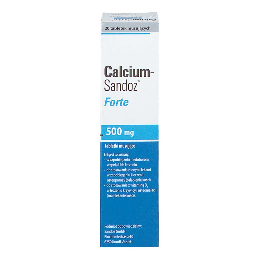 Calcium Sandoz Forte tabletki musujące 20 kup online