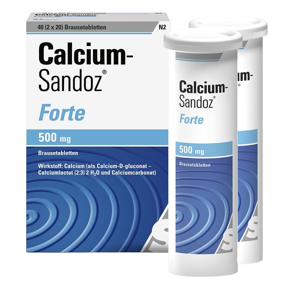 Calcium Sandoz forte tabletki musujące 2X20 szt.