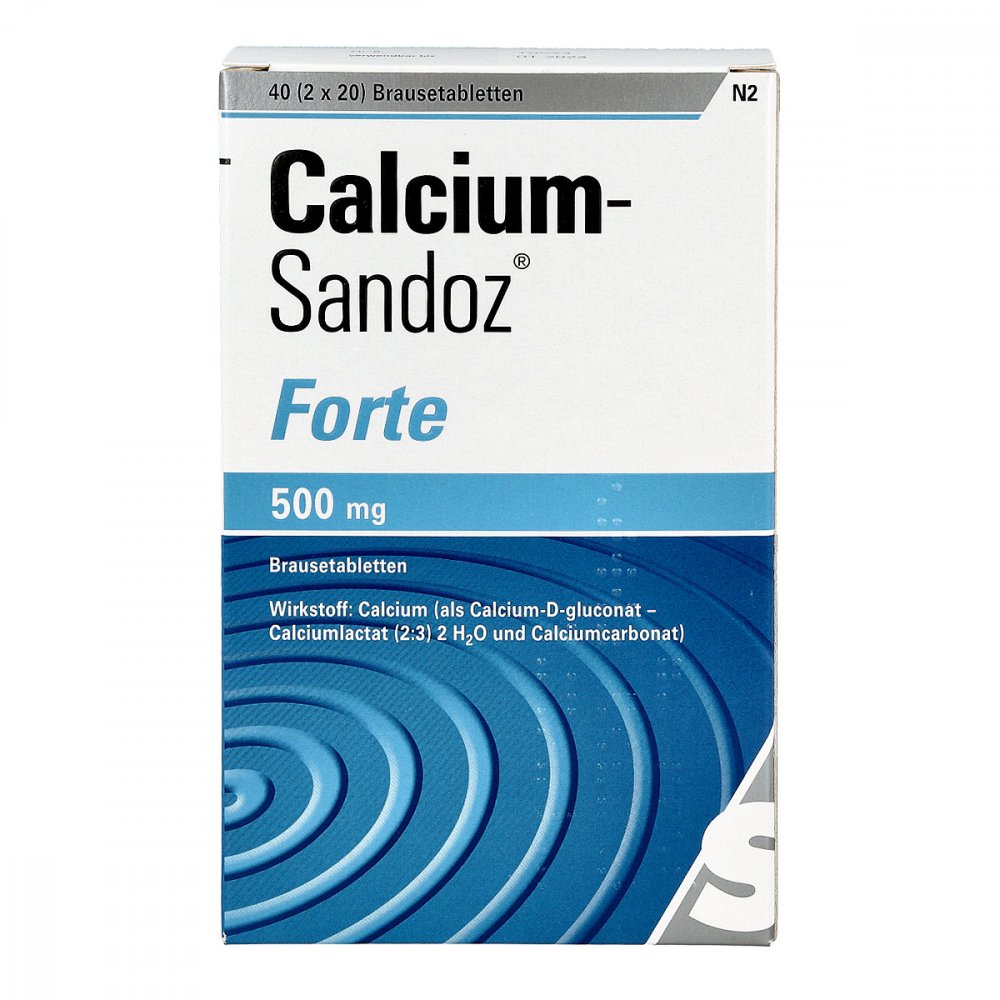 Calcium Sandoz forte tabletki musujące 2X20 szt.