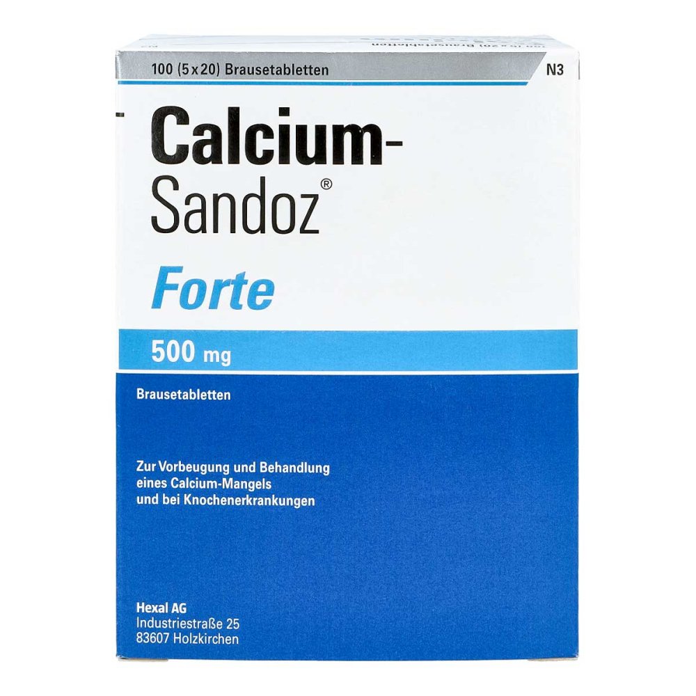 Calcium Sandoz forte tabletki musujące 5X20 szt.