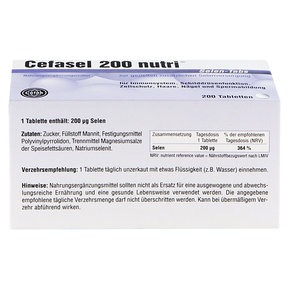 Cefasel 200 nutri Selen tabletki 200 szt. kup online