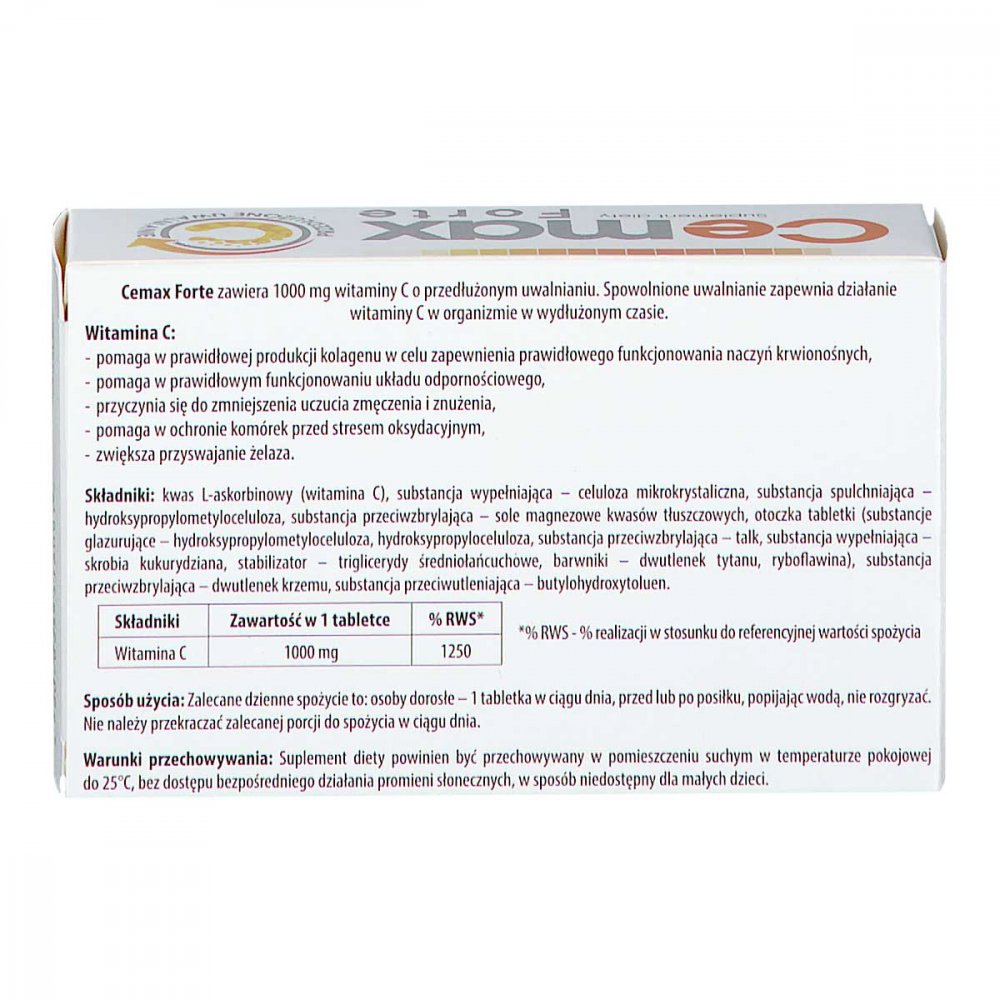 CeMax Forte tabletki 30 kup online | apteka internetowa apo-discounter.pl