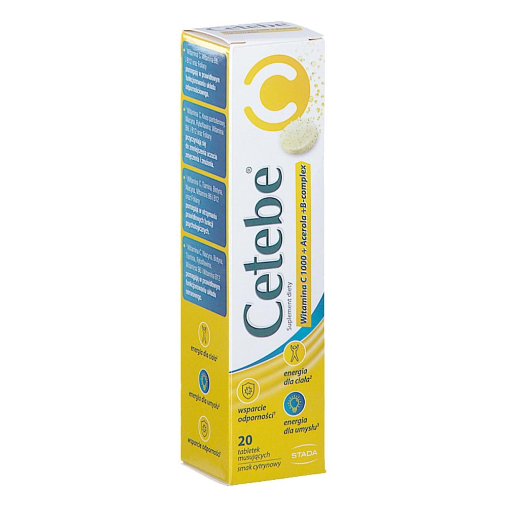Cetebe Witamina C 1000 + Acerola + B-Complex 20 kup online