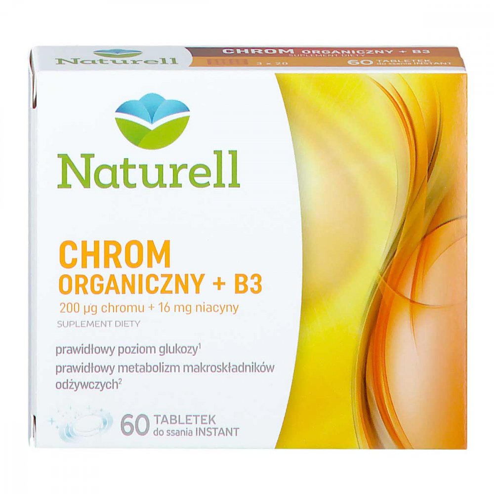 Chrom Organiczny + B3 tabletki do ssania 60 kup online