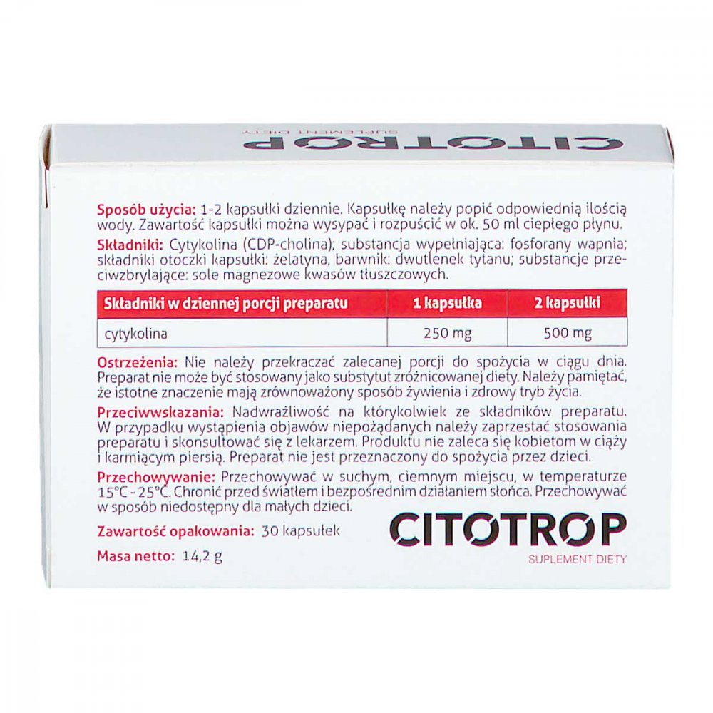 Citotrop kapsułki 30 kup online | apteka internetowa apo-discounter.pl