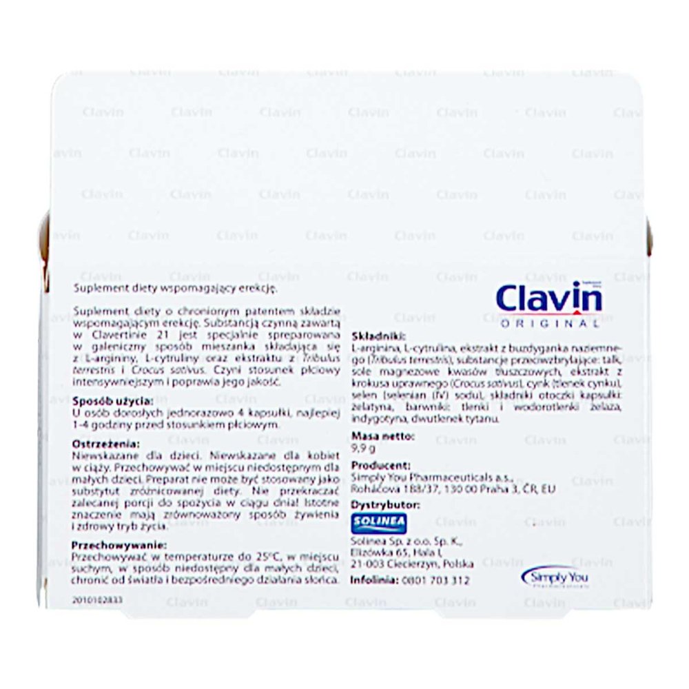 Clavin ORIGINAL kapsułki 28 kup online | apteka internetowa apo ...