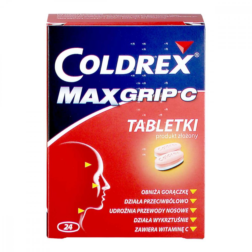 Coldrex MaxGrip C tabletki 24 kup online | apteka internetowa apo ...