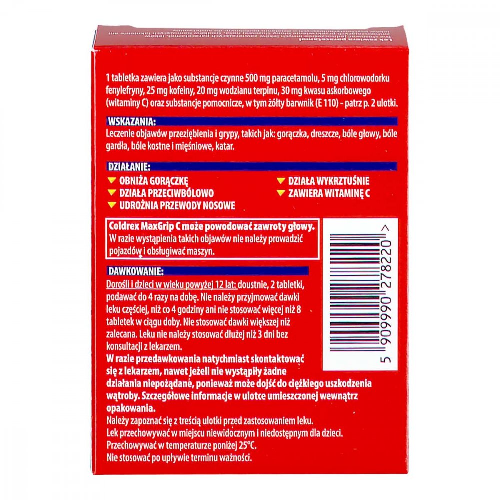 Coldrex MaxGrip C tabletki 24 kup online | apteka internetowa apo ...