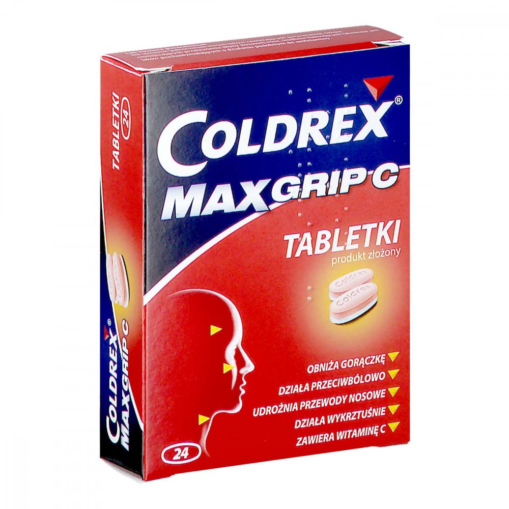 Coldrex MaxGrip C tabletki 24 kup online | apteka internetowa apo ...