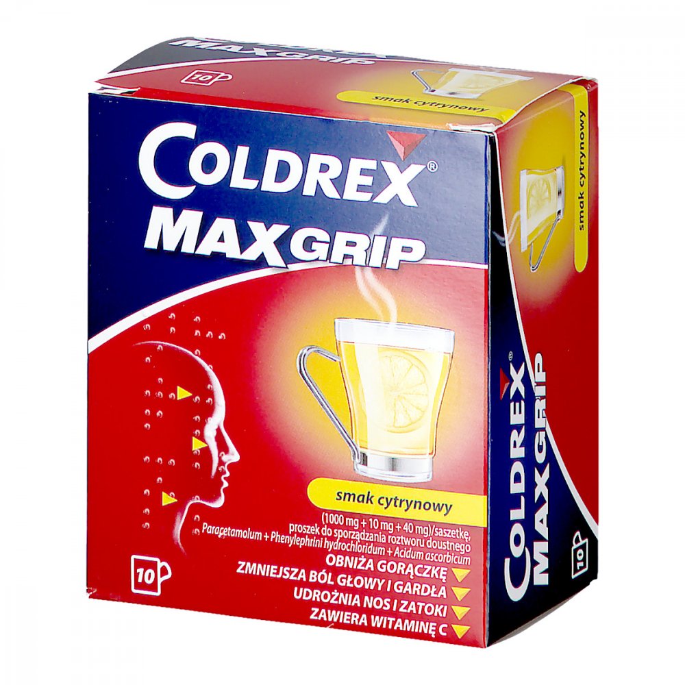 Coldrex MaxGrip saszetki, lek na przeziębienie w saszetkach, Coldrex ...