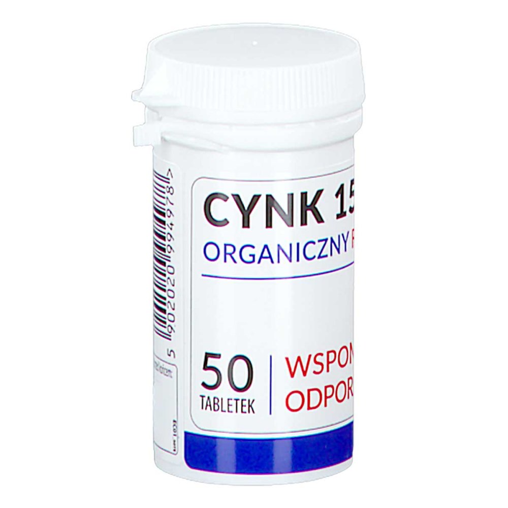 Cynk 15mg Organiczny Forte tabletki 50 kup online
