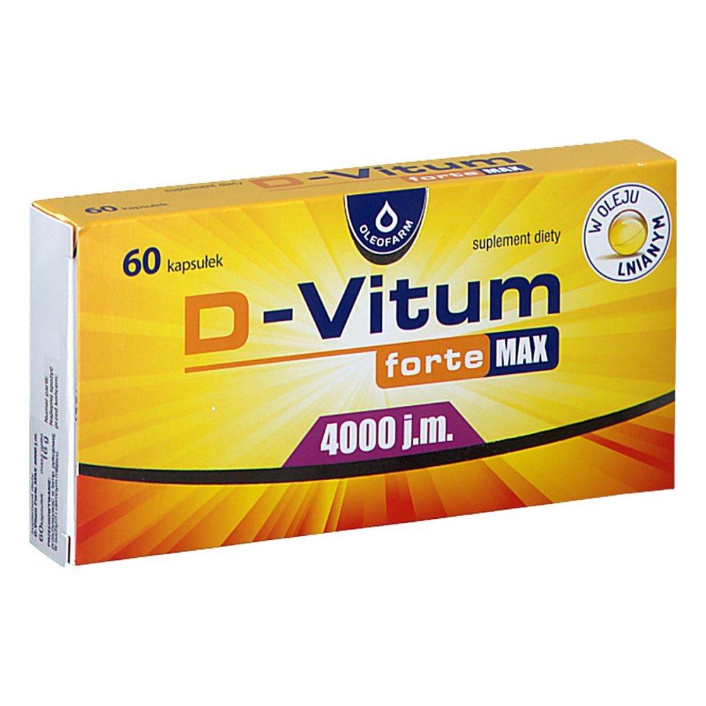 D-Vitum Forte Max 4000 j.m. kapsułki 60 kup online