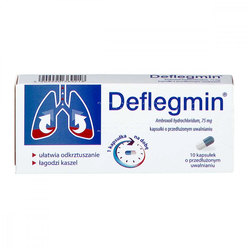 Deflegmin kapsułki 10 kup online | apteka internetowa apo-discounter.pl