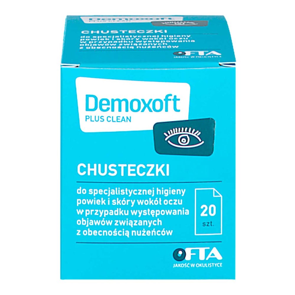 DEMOXOFT PLUS Clean chusteczki 20 kup online