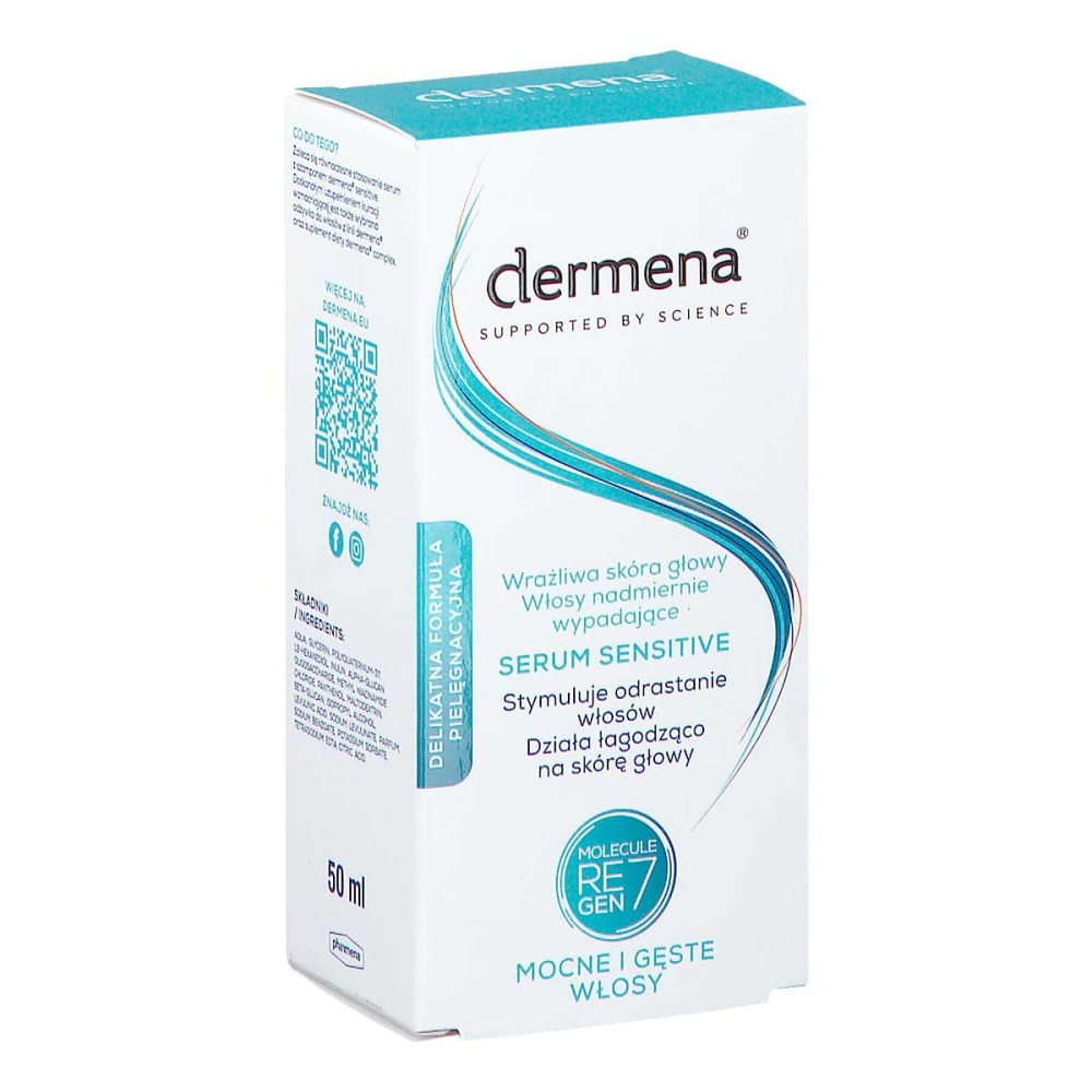 DERMENA SENSITIVE Serum wrażliwa skóra głowy włosy nadmiernie ...