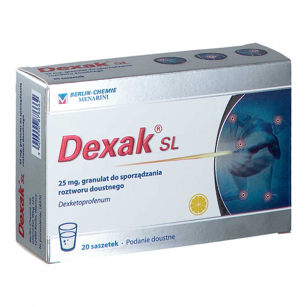 Dexak SL saszetki 20 kup online | apteka internetowa apo-discounter.pl