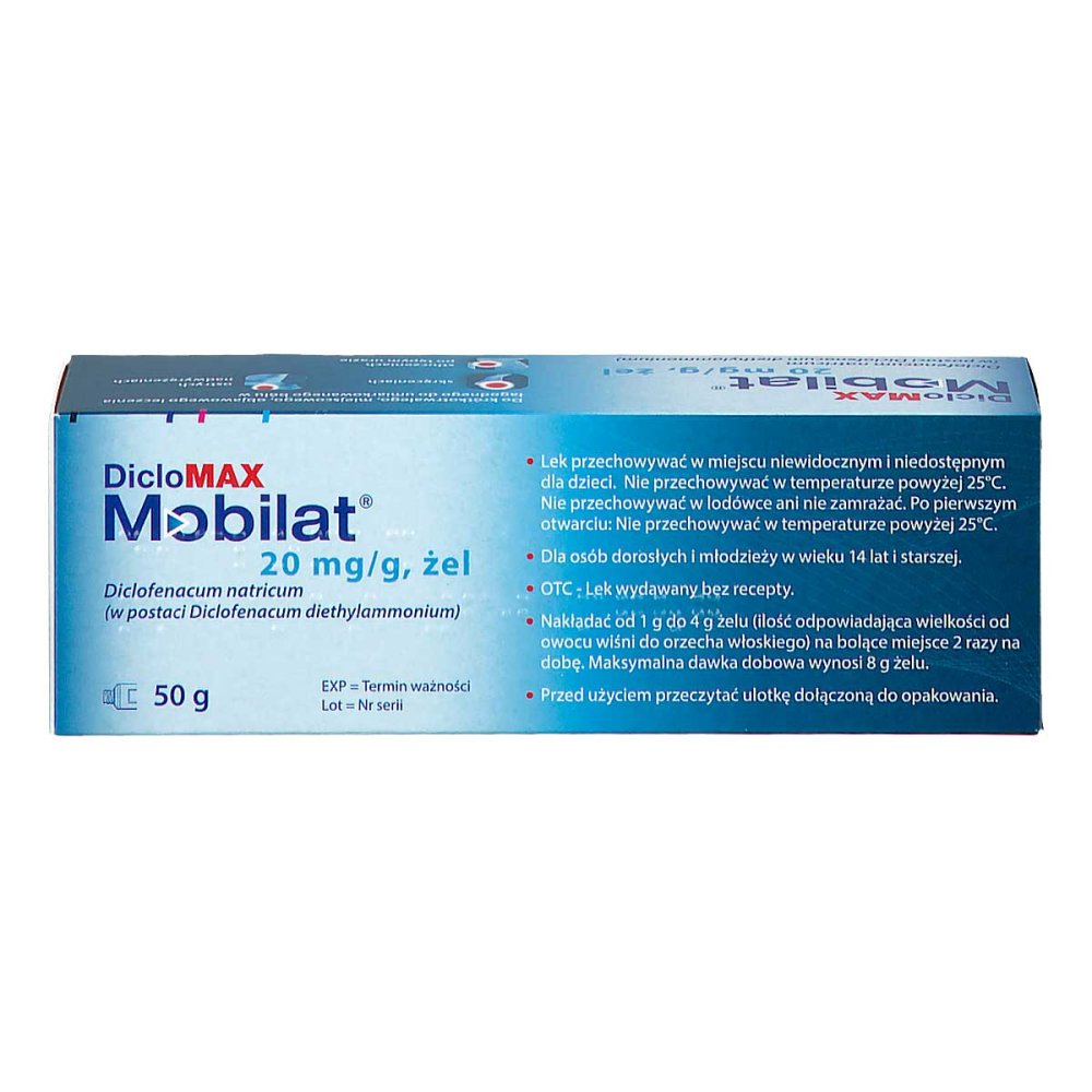 Diclomax Mobilat 50 g kup online | apteka internetowa apo-discounter.pl