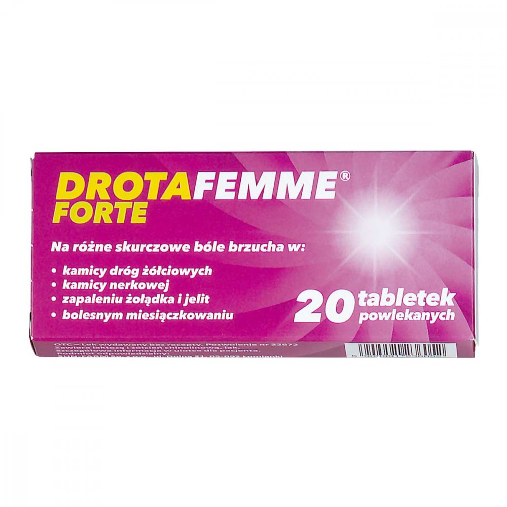 Drotafemme Forte tabletki 20 kup online | apteka internetowa apo-discounter.pl