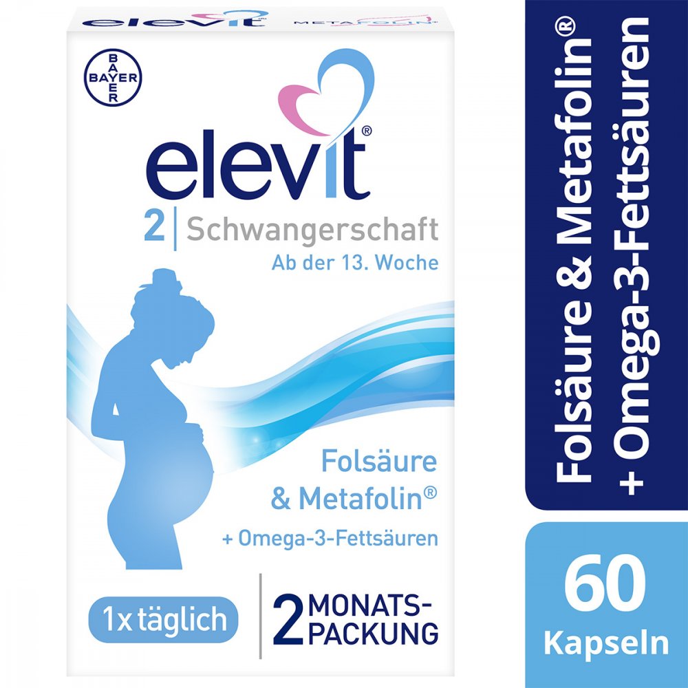 Elevit 2, kapsułki dla kobiet w ciąży 60 szt.