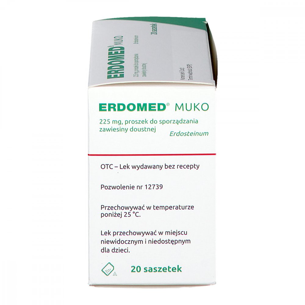 Erdomed Muko 225 mg proszek do sporządzania zawiesiny doustnej 20