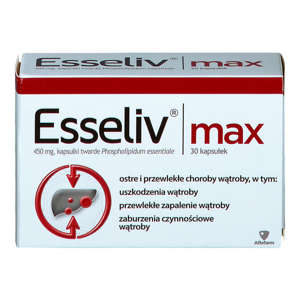 Esseliv Max 450 mg kapsułki cena, opinie - Apo-Discounter.pl