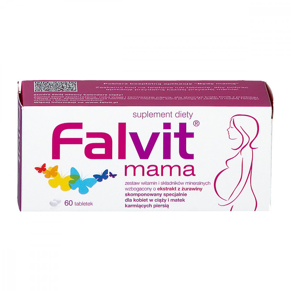 Falvit mama 60 tabletek, Falvit mama skład, Falvit dla ciężarnych - Apo ...