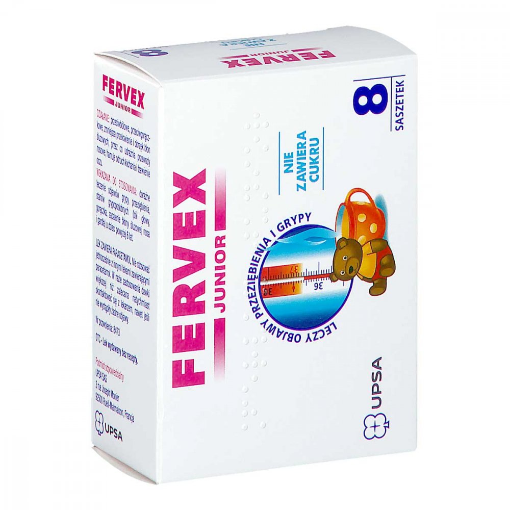 Fervex Junior saszetki, Fervex dla dzieci - Apo-Discounter.pl
