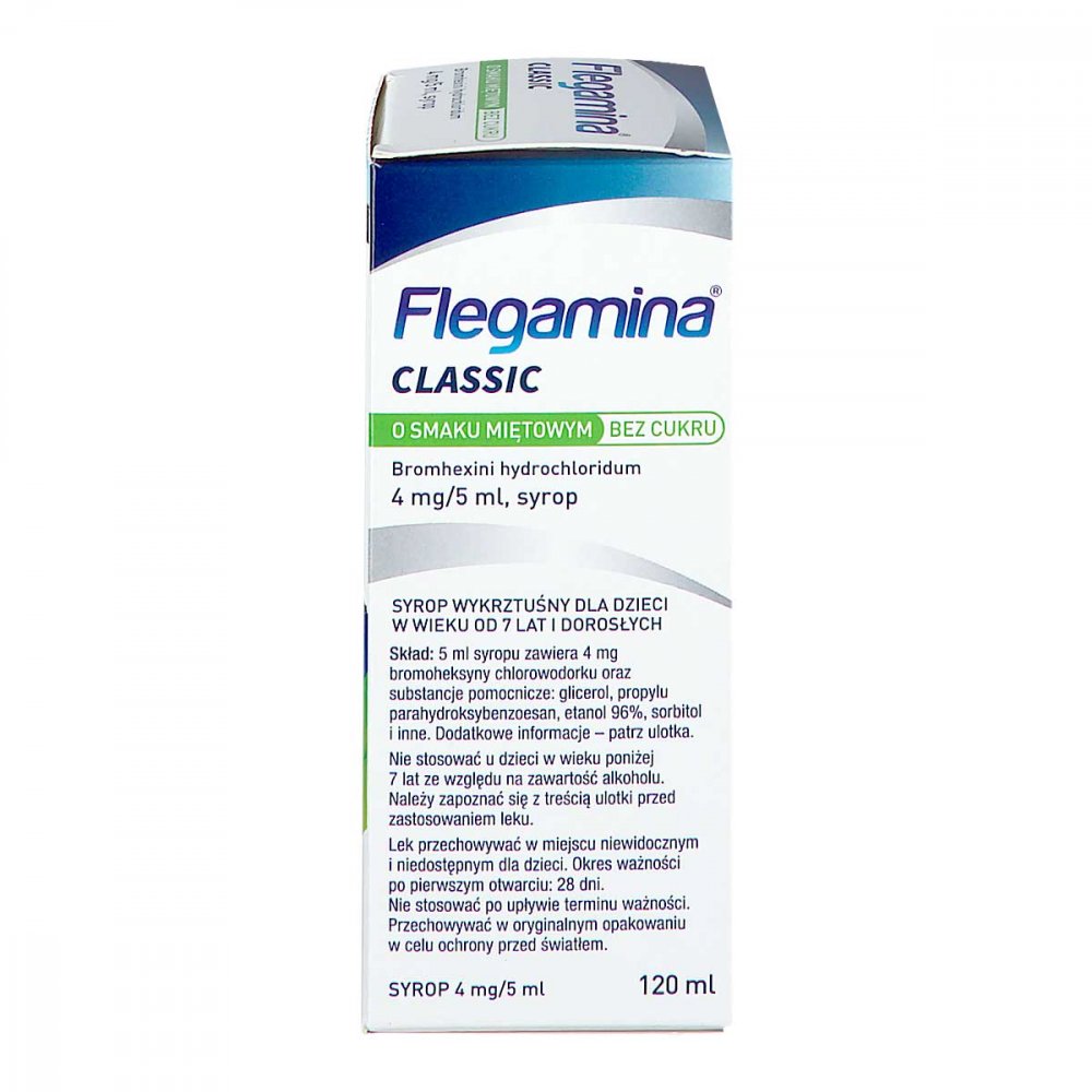 Flegamina o sm. miętowym bez cukru 120 ml kup online