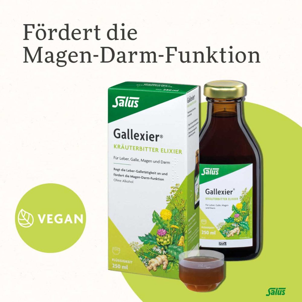 Gallexier Kräuterbitter Elixier Salus Flü.z.e. 3X20 ml