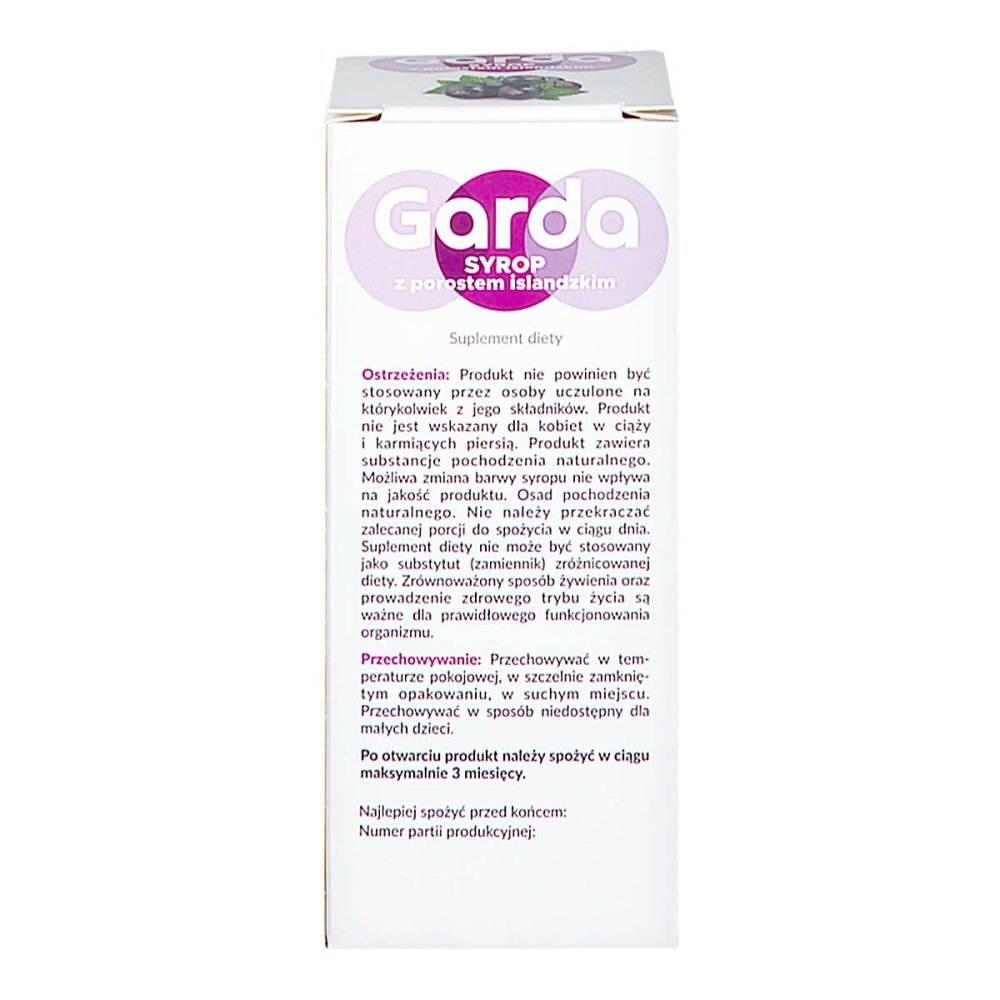Garda Syrop z Porostem Islandzkim 120 ml kup online