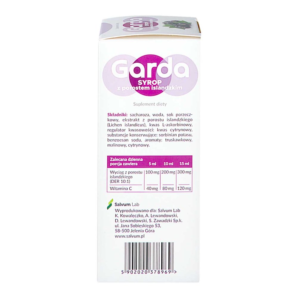 Garda Syrop z Porostem Islandzkim 120 ml kup online