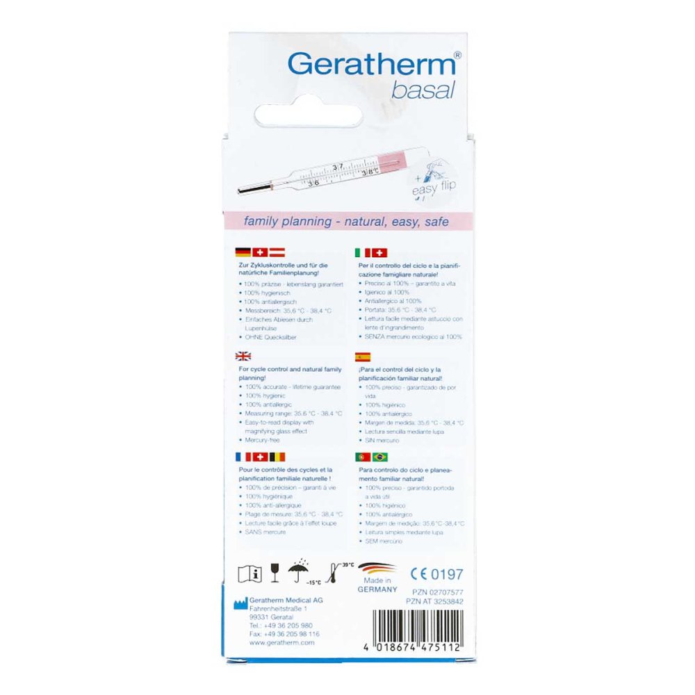 Geratherm basal analogowy termometr owulacyjny 1 szt.
