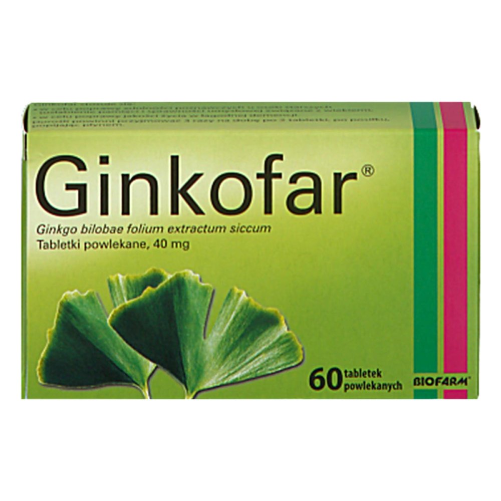 Ginkofar tabletki powlekane 60 kup online | apteka internetowa apo ...
