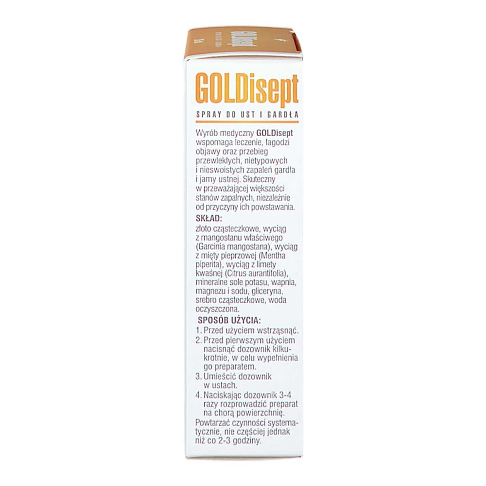 GOLDisept spray do ust i gardła 25 ml kup online