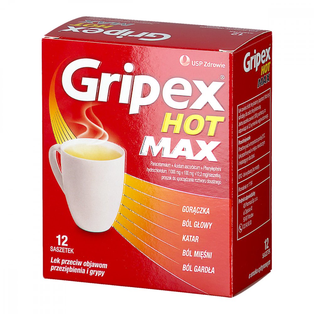Gripex Hot Max (HotActiv Forte) saszetki 12 kup online