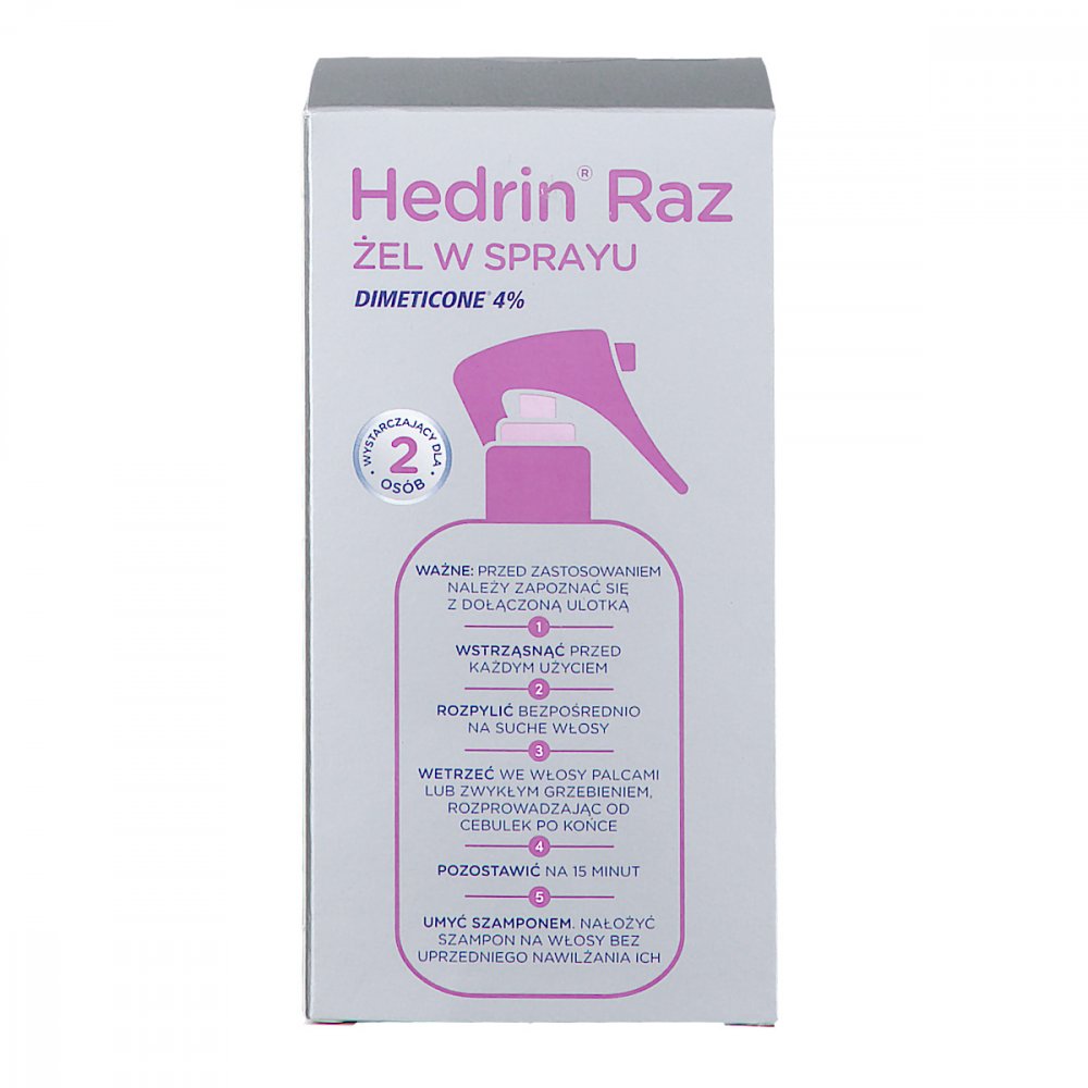 Hedrin Raz żel w sprayu 60 ml kup online | apteka internetowa apo ...