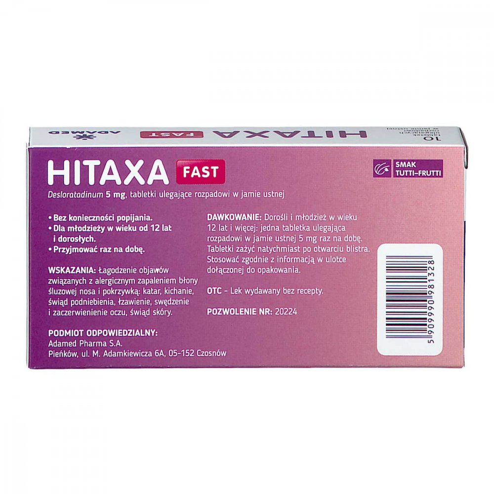 Hitaxa fast 10 kup online | apteka internetowa apo-discounter.pl