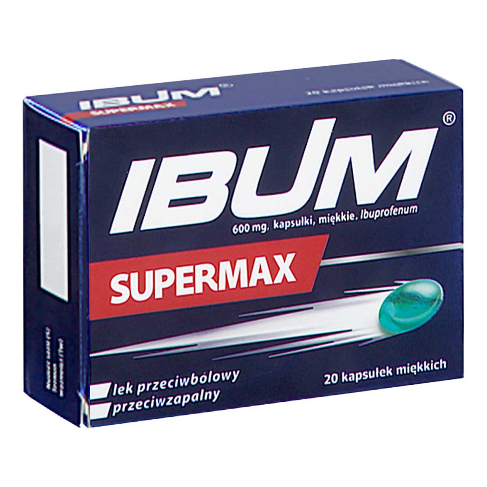 Ibum Supermax 600 mg kapsułki, Ibum Supermax cena - Apo-Discounter.pl