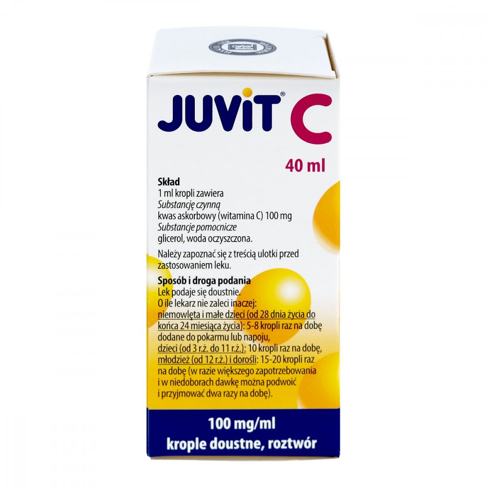 Juvit C krople z witaminą C dla dzieci, krople Juvit C - Apo-Discounter.pl