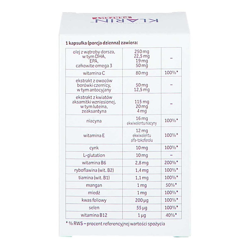 Klarin Perfekt tabletki, Klarin Perfekt opinie, cena - Apo-Discounter.pl