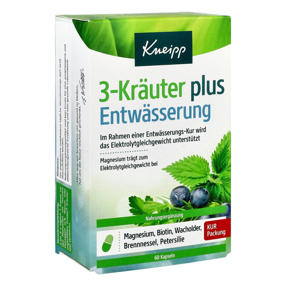 Kneipp 3-kräuter Plus Entwässerung kapsułki 60 szt.